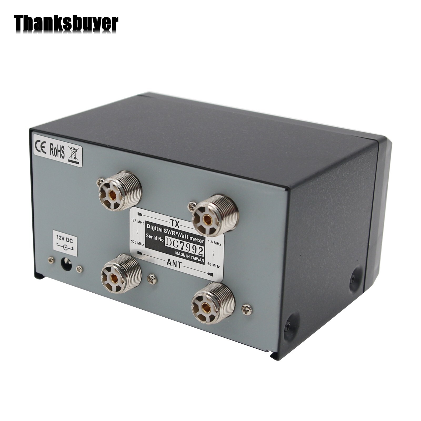 Digital SWR WATT Meter 3.5" LCD For Walkie Talkie Handheld Transceiver ...