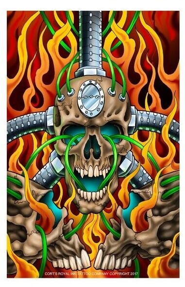 "7 Rock N Roll" Tattoo Flash,11x17 New for 2018 | eBay