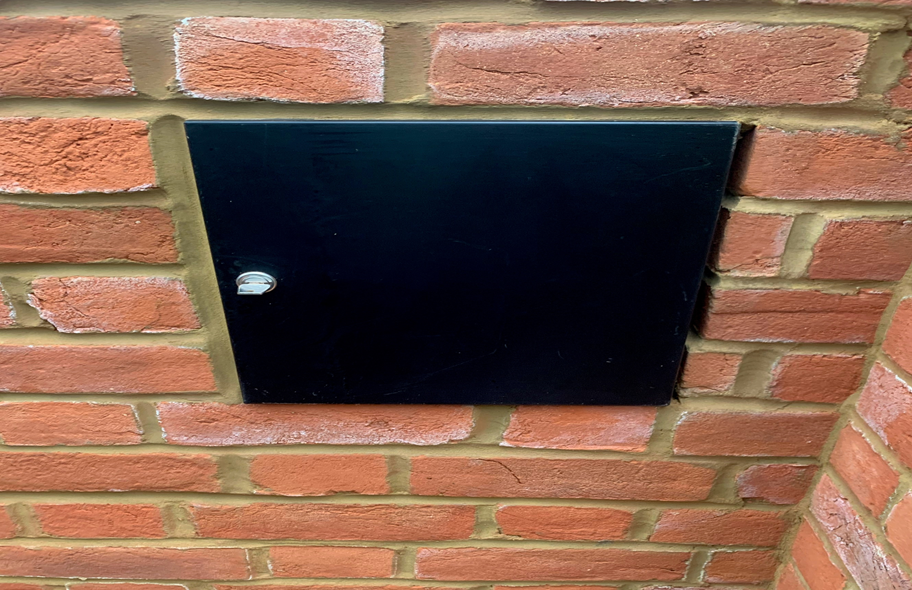 Through The Wall LFD-041 Letterbox with Telescopic Lockable Steel Mail ...