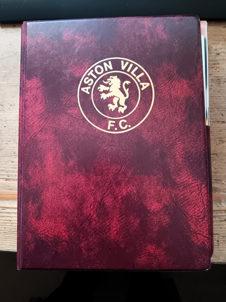 ASTON VILLA AWAYS 8 Different Bound Volume PROGRAMMES 1975/6 to 1991/92 ...