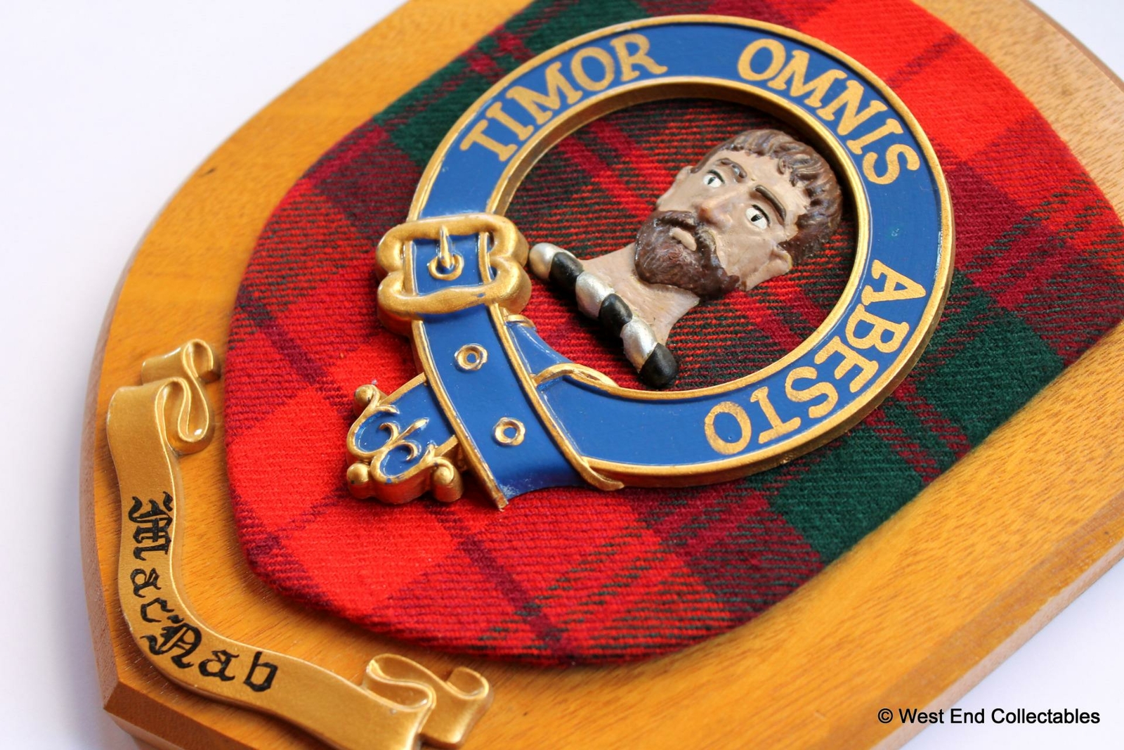 Old Clan MACNAB Family Wall Plaque Shield Coat of Arms Crest Wedding ...