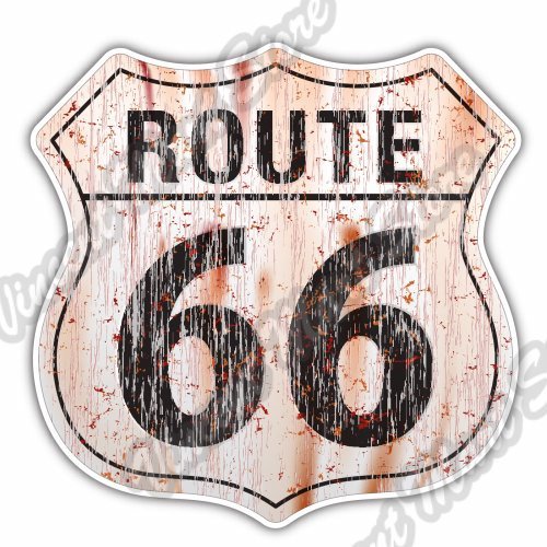 Historic U.S. Route 66 Highway Road Car Bumper Window Vinyl Sticker ...