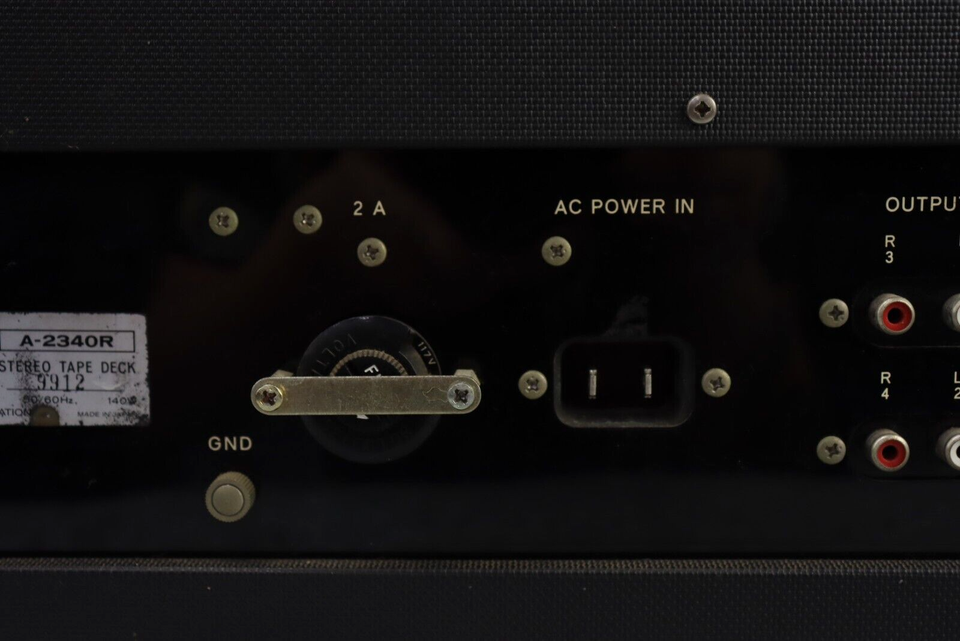 TEAC A-2340R 4-Ch Reel to Reel Tape Deck Powers On No Right Control Arm ...