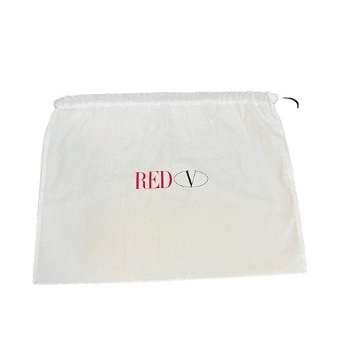 Red Valentino Dust Bag Wallet Storage Cover Pouch Drawstring White 16 ...