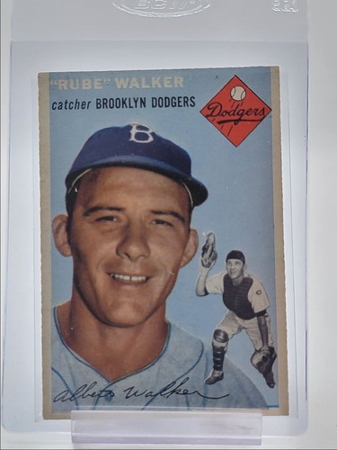 RUBE WALKER 1954 TOPPS MLB BASEBALL BROOKLYN DODGERS #153 Q3470 | eBay