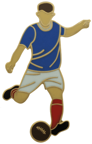 Glasgow Rangers Football Player Retro Gold Plated Pin Badge | eBay
