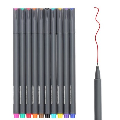 10 Pcs Color Hook Line Pen Very Thin Tipped Detail Pens for Coloring ...