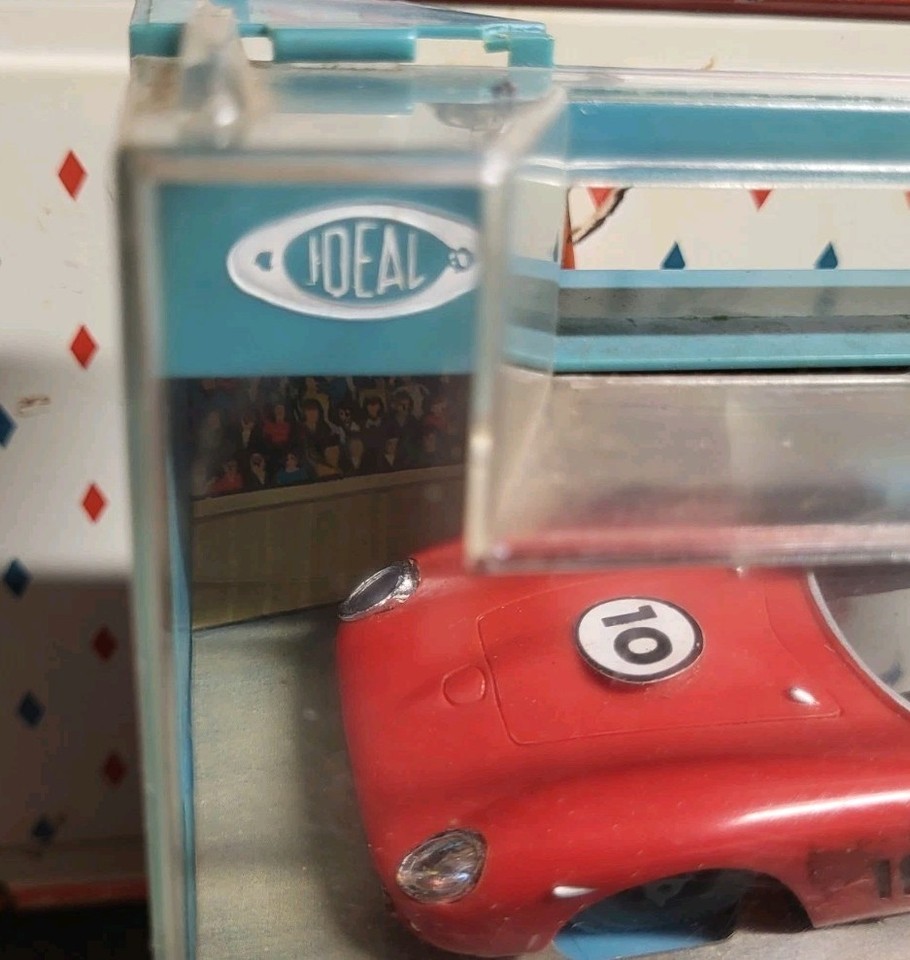 Vintage Ideal Motorific Ferrari GTO 10 Slot Race Car & Original Case ...