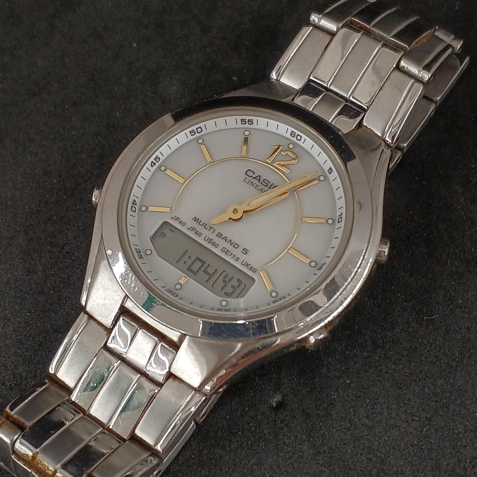 Casio LCW-M200 Digital Watch, Men's, Silver, 1.2-inch LCD, Used | eBay