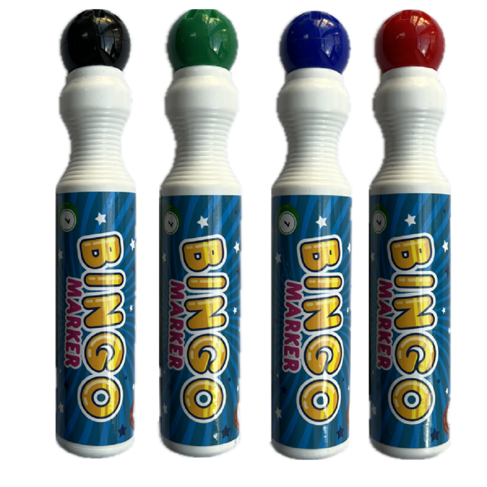 The Box® Bingo Dabbers - Black, Blue, Green, Red Bingo Markers or 4 ...