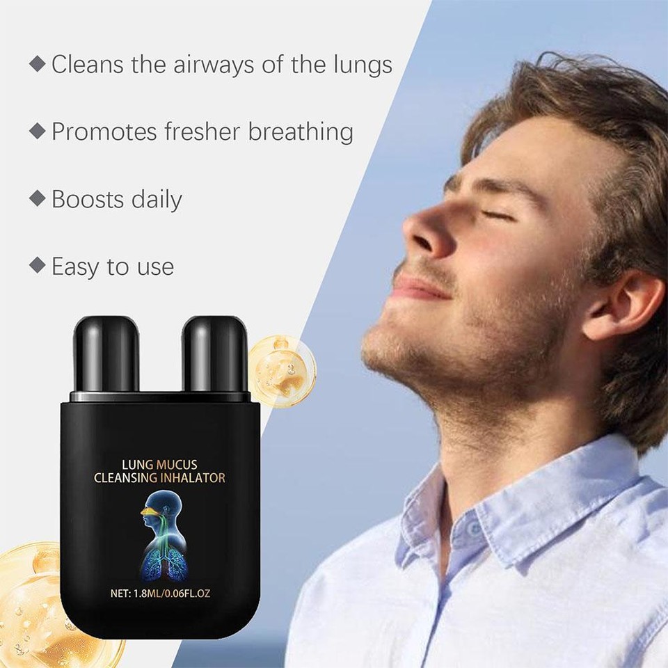 1PCS Lung Mucus-Cleaning Nasal Herbal Box - Safe Essential Oils-Inhaler ...