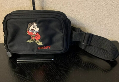 Disney Parks Vintage Embroidered Grumpy Black Fanny Pack Belt Bag | eBay