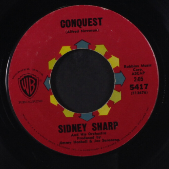 SIDNEY SHARP: conquest / new sunset WB 7" Single 45 RPM | eBay