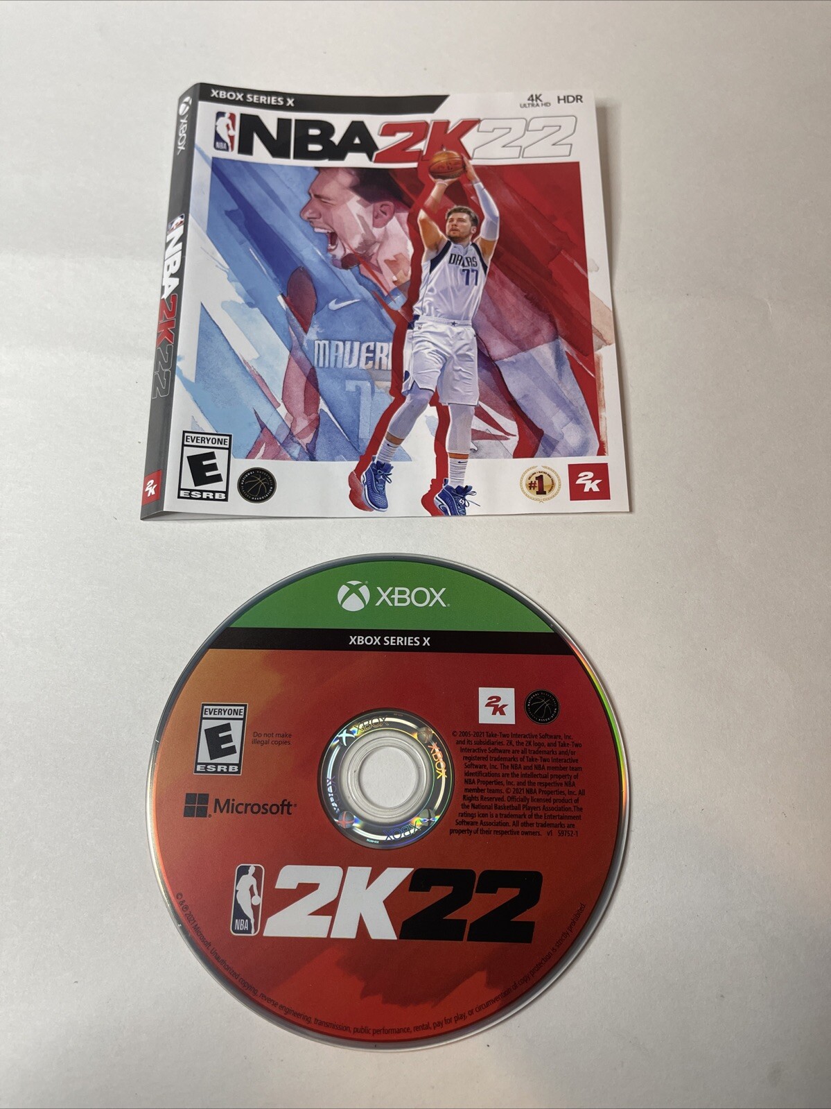 NBA 2K22 (Xbox Series X, 2021) Disc & Cover Art Only TESTED NEW ...