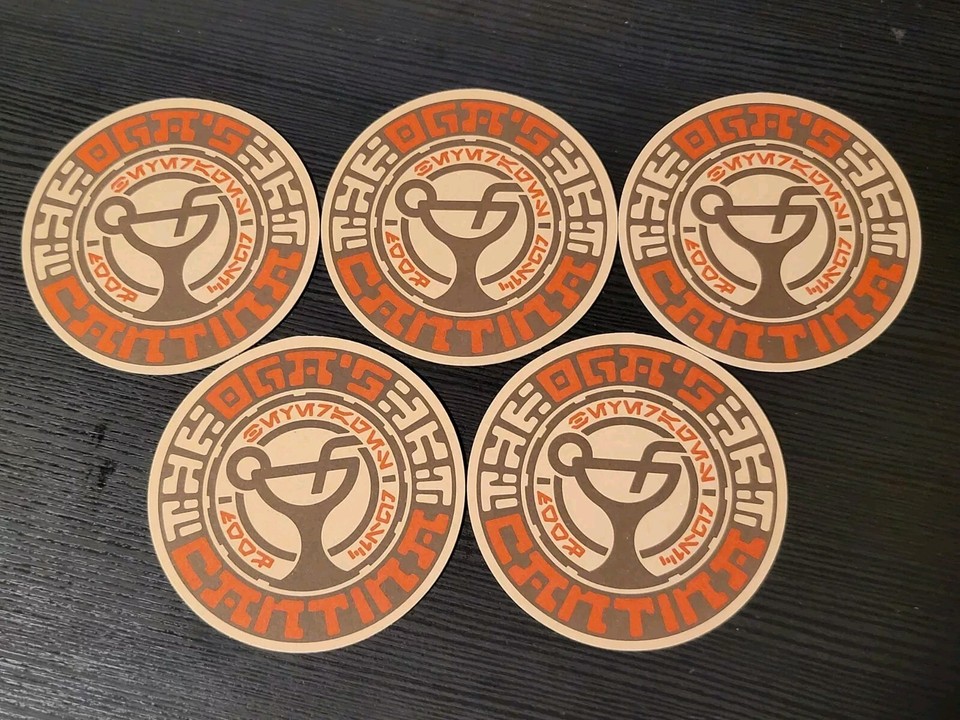 Star Wars Galaxy's Edge Oga's Cantina Coaster Complete Set of 5 New | eBay