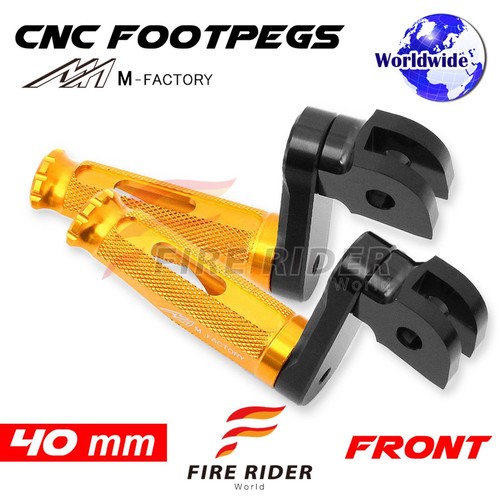 40mm Adjustable Gold Rider Foot Pegs SHINOBI For Tuono 125 17 18 19 | eBay