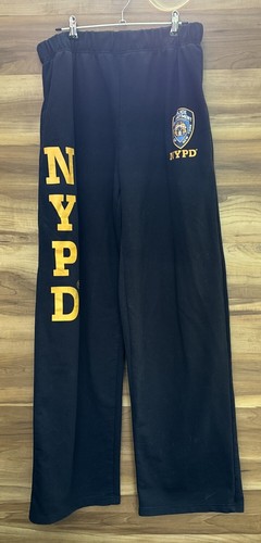Vintage NYPD Big Logo Sweatpants 90s New York City Police Dept Gym Size ...