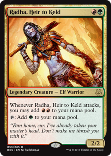 Heavy Play, English MTG Regular Radha, Heir to Keld Duel Decks: Mind vs ...
