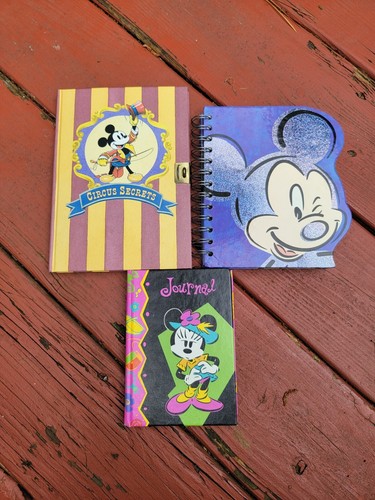 3 Vintage Disney Mickey Mouse Notepads Desk Notes Notebook Journals ...