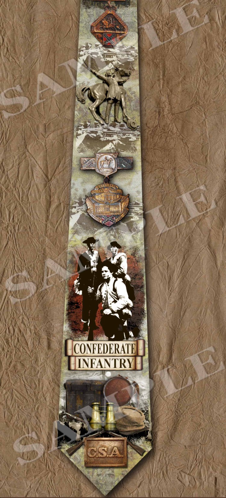 Confederate Infantry CSA American Civil War CSA Infantry themed neck ...