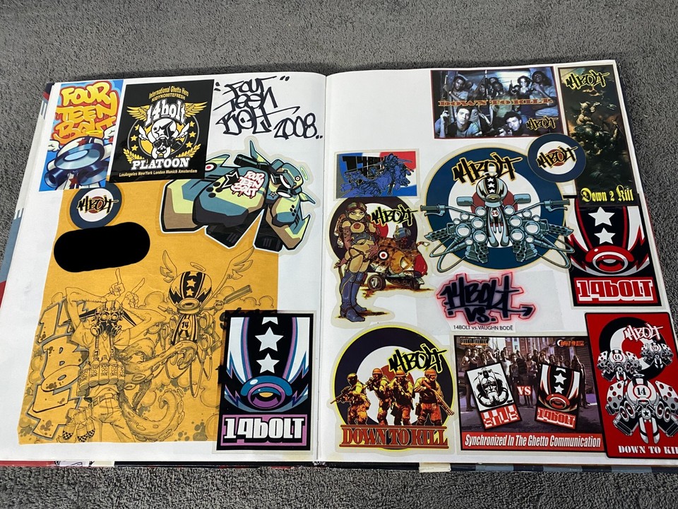 VTG NY LA Collection GRAFFITI Street Art STICKER BLACK BOOK 228 Banksy ...
