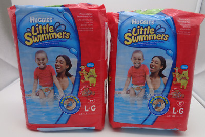 2 pk Huggies Little Swimmers Diapers LARGE Disney Finding Dory Nemo ...