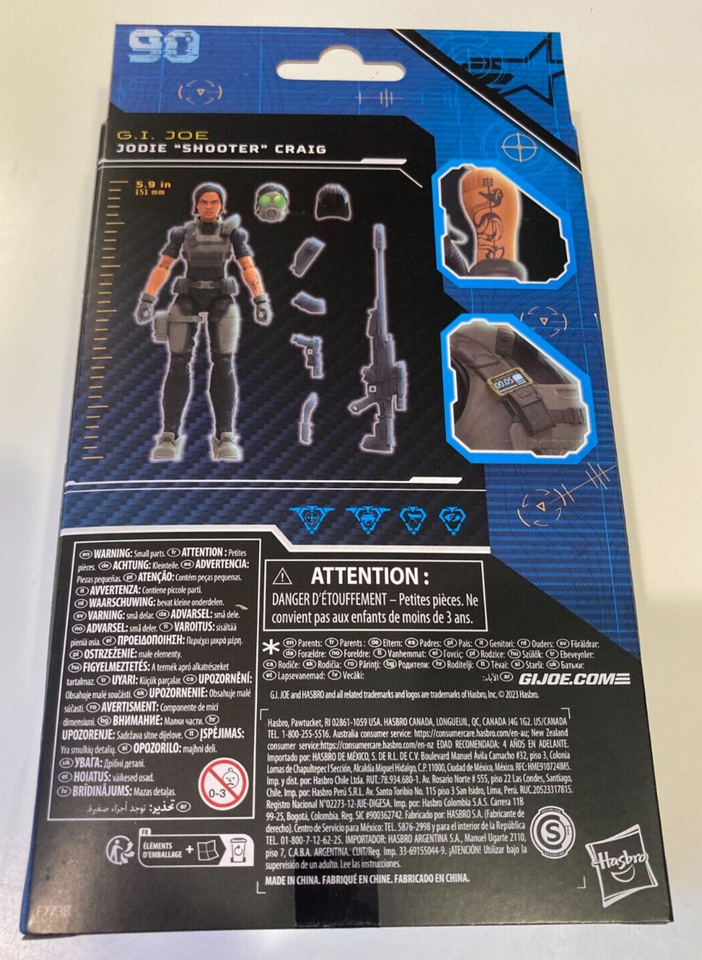 GI JOE HASBRO CLASSIFIED SERIES 6" 1:12 JODIE "SHOOTER" CRAIG ACTION ...