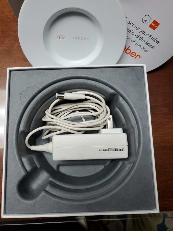 Ember Temperature Control Ceramic Mug Charging Coaster, White With ...