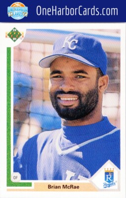 1991 Upper Deck Kansas City Royals Baseball Card #543 Brian McRae | eBay
