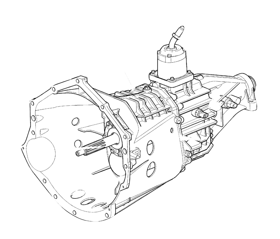 GM Shifter Assembly 1992-up Chevy GMC Truck 5 Speed NV3500 5LM60 ...