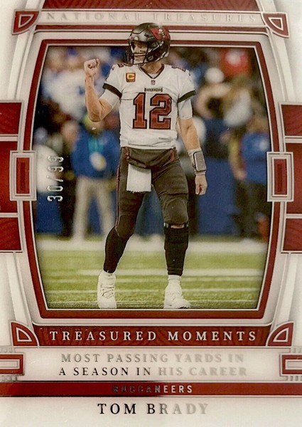 2022 Panini National Treasures - Treasured Moments #TM-11 Tom Brady /99 ...