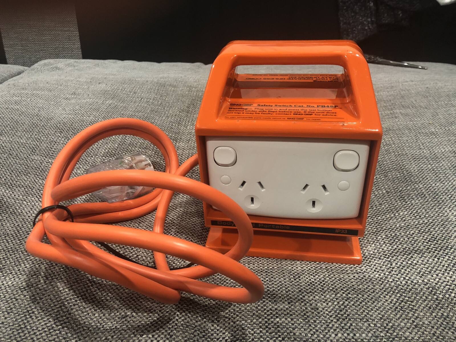 Ringgrip Bodyguard Portable Safety Switch 4 Outlet 10A PB4SP/BX-EO ...