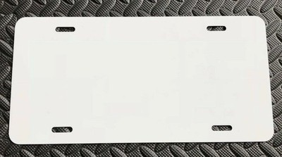 Set of 10 - WHITE Heavy Duty .040/1mm Aluminum License Plate Blank | eBay