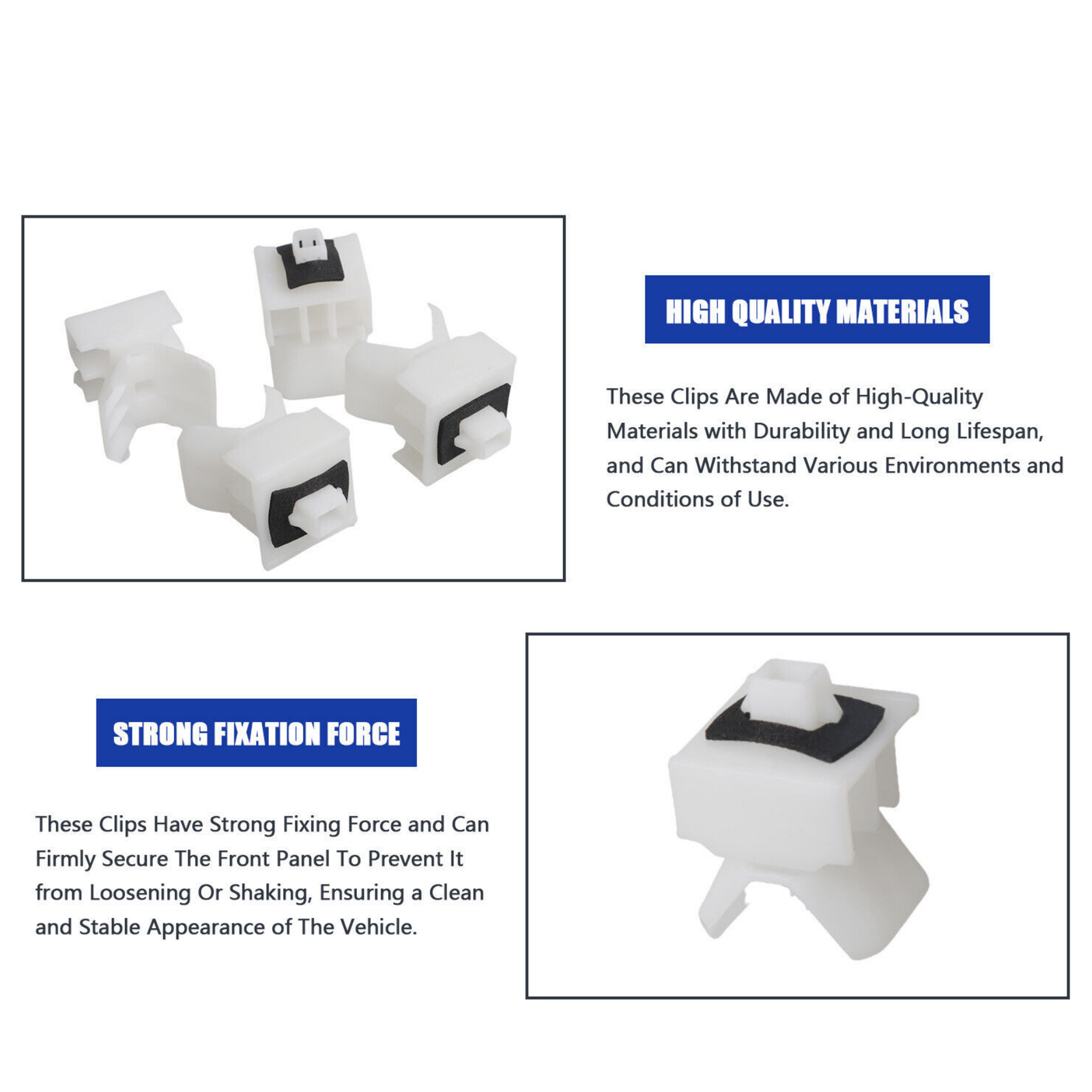 4Pcs Front Side Clip Panel Grommet For Isuzu NPR NPR-HD NQR NRR 2008-23 ...