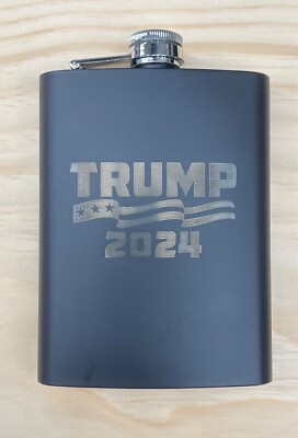 Trump 2024 8oz Stainless Steel Flask with Funnel | eBay