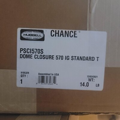 Hubbell Chance PSCI570S Dome FIBER SPLICE enclosure Isolated Ground | eBay