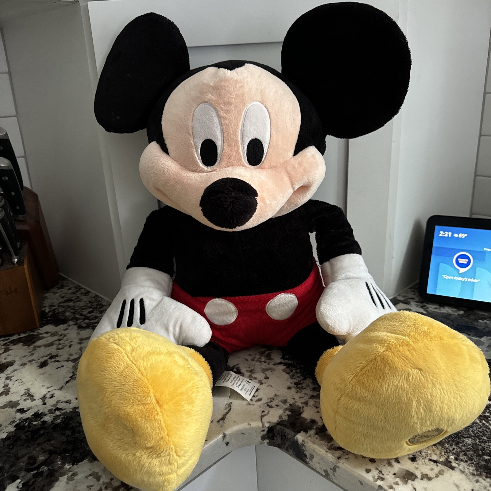 Large Disney’s Mickey Mouse Plush Toy 24 Inch Stuffed Disney Store | eBay