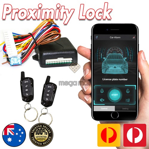 Smart Phone Control Car Alarm System Kit App Lock Unlock Door Keyless ...