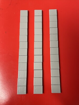 HO Model Railroad Train 1/4 Oz CAR WEIGHTS Adhesive BACK LEAD FREE 36 ...