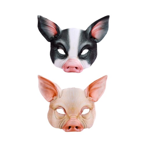 Half Face Animal Mask Cosplay Novelty Animal Mask for Festival Party ...