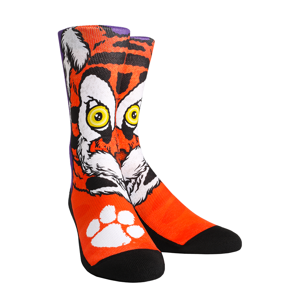 Rock Em Elite, Clemson Tigers - The Tiger Mascot, Licensed L/XL Crew ...
