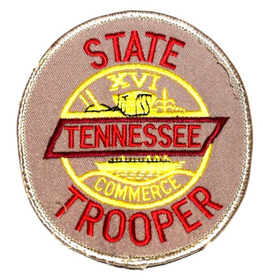 TENNESSEE STATE TROOPER TN Sheriff Police Patch STATE SEAL TAN USED | eBay