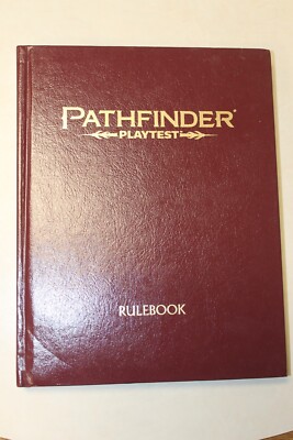 Pathfinder (RPG) Playtest - Rulebook Hardcover - some water damage | eBay