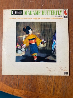 Domenico Savino Madame Butterfly The Rome Symphony LP Vinyl Record ...