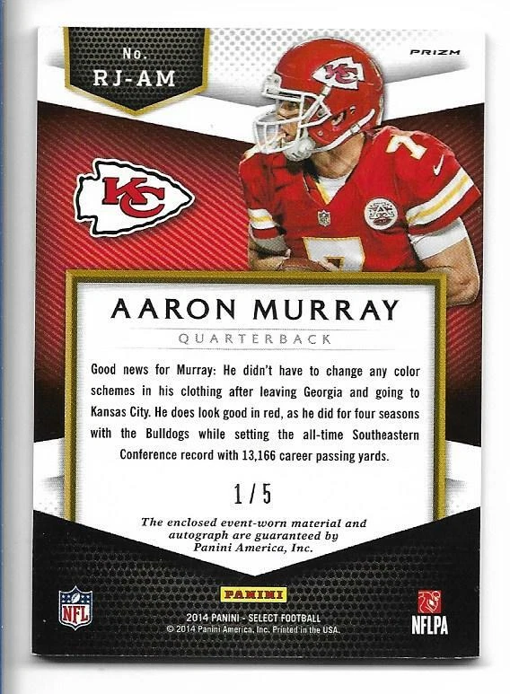 Aaron Murray Chiefs Uniform