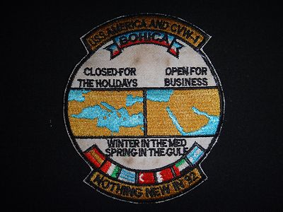 États-unis Marine Patch Supercarrier Uss Amérique Et CVW-1 Bohica Rien ...