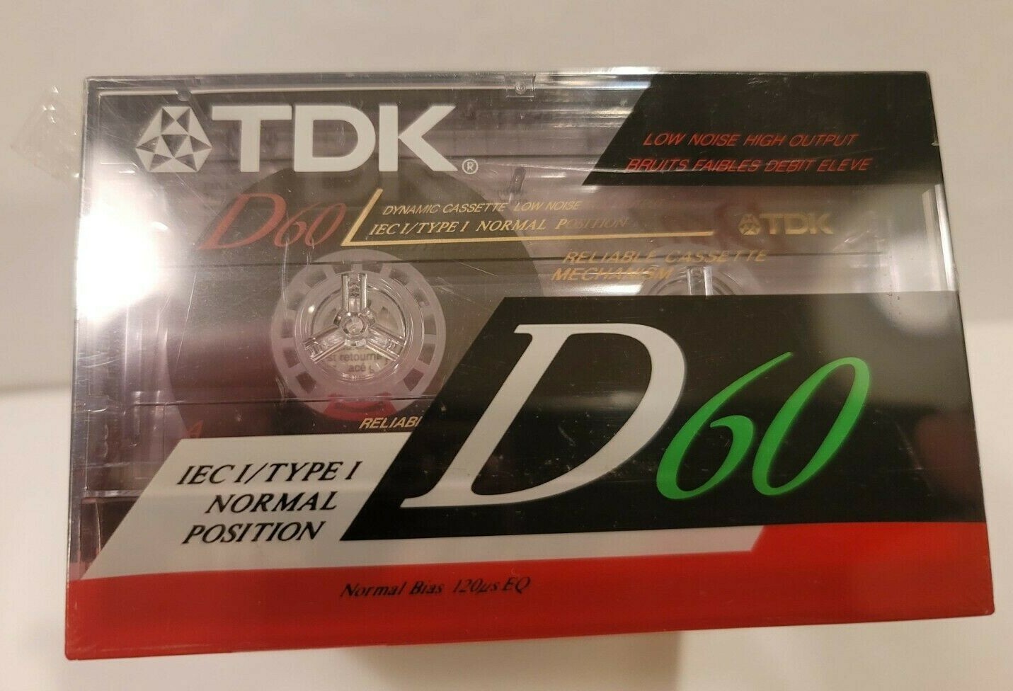 TDK D60 60 Minute Blank Audio Cassette Tapes Pack of 6 Normal Bias New ...