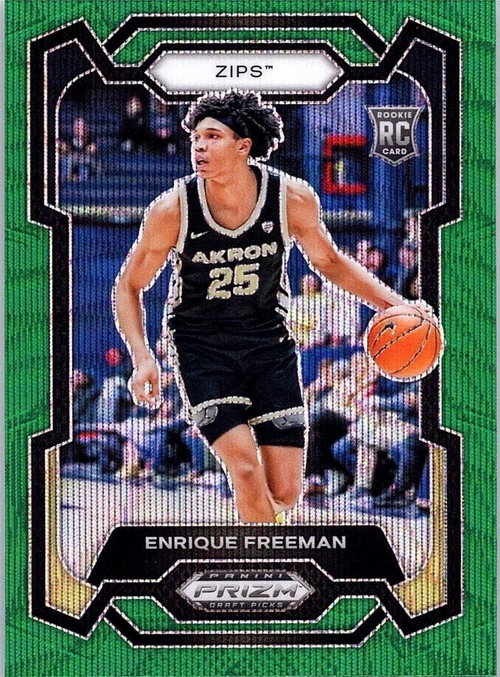 2024 Panini Prizm Draft Picks - Enrique Freeman #72 Green Wave Prizm ...