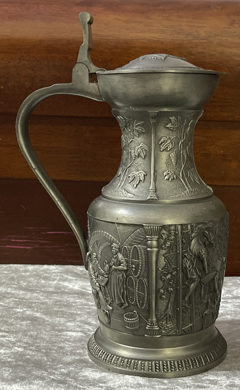 Vintage SKS Zinn 95% Pewter Wine Pitcher Decanter | eBay