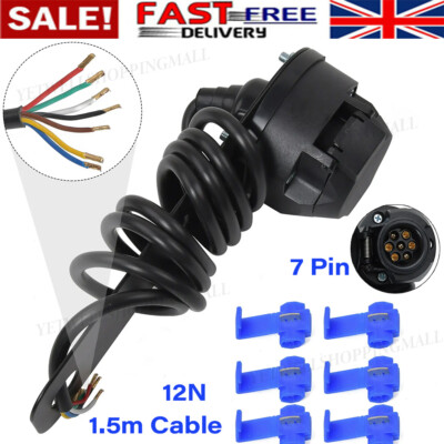 12N full Single Towing Electrics Towbar wiring kit Trailer Caravan ...